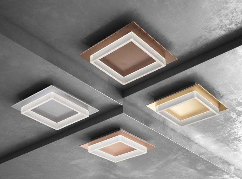 Plafoniera led switch 3000k 4000k lampada soffitto moderna – Luminar